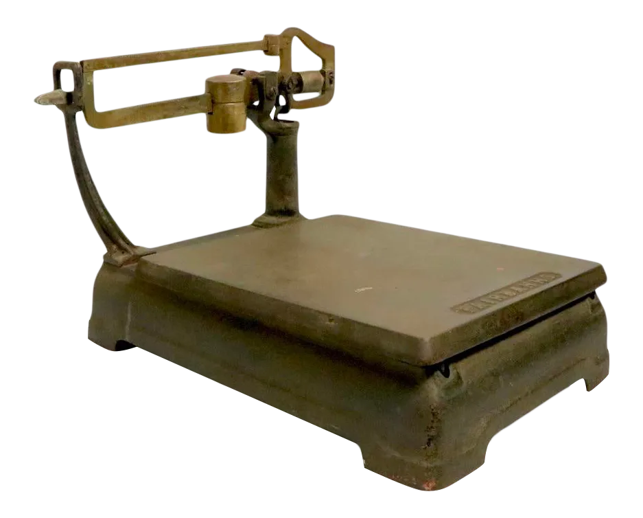 Table Top Cast Iron Balance Scale by Fairbanks | Chairish