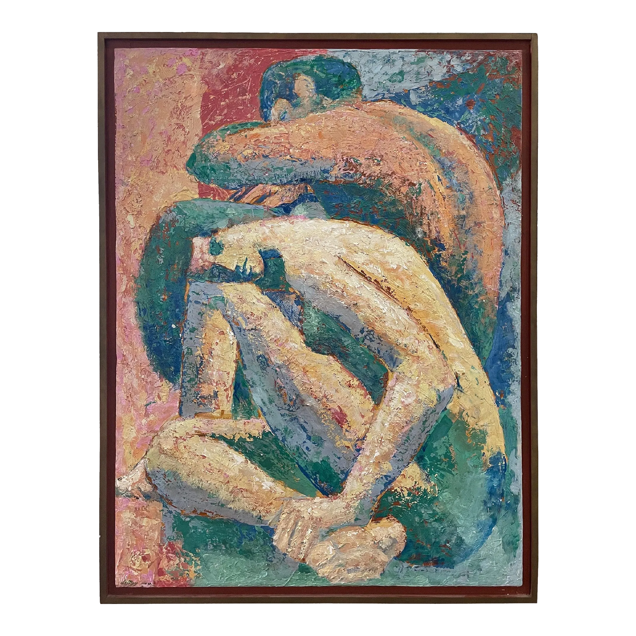 Impasto Oil On Wood Painting by Harry Lemay 'American, 20th Century' | Chairish