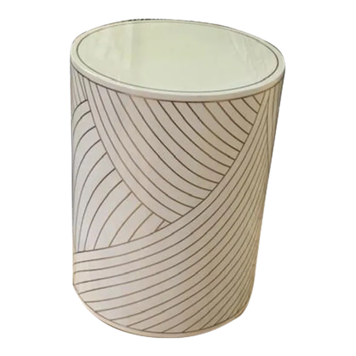 The Dhow Round Side Table From EJ Victor | Chairish