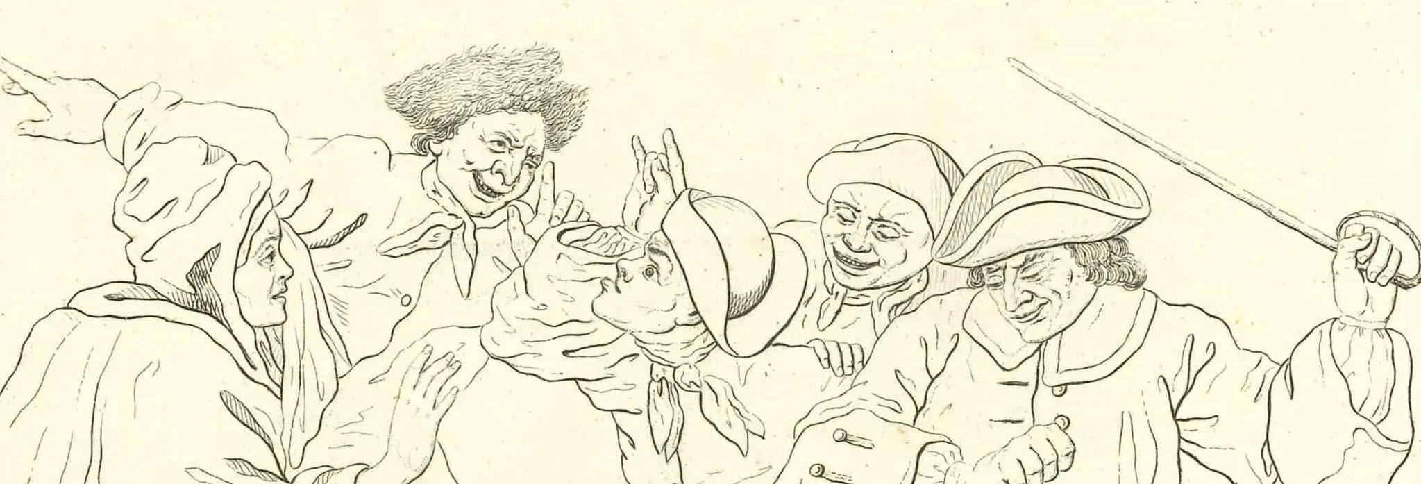 Thomas Holloway, Grotesque Scene, Original Etching, 1810 | Chairish