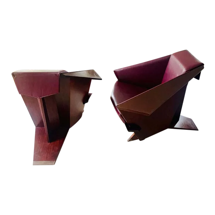 First Edition Pair of Frank Loyd Wright Taliesin Chairs by Cassina ...