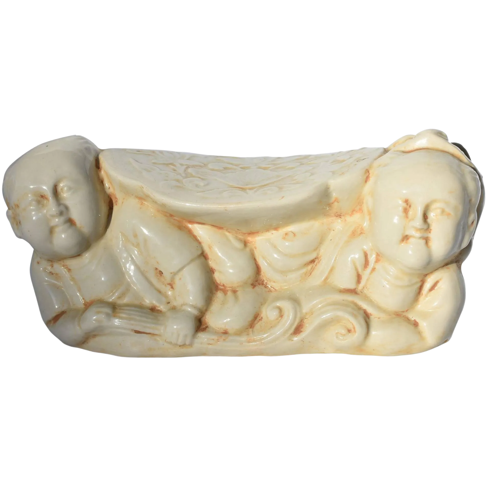 Porcelain Pillow Chinese Ding Ware Song Dynasty Style | Chairish