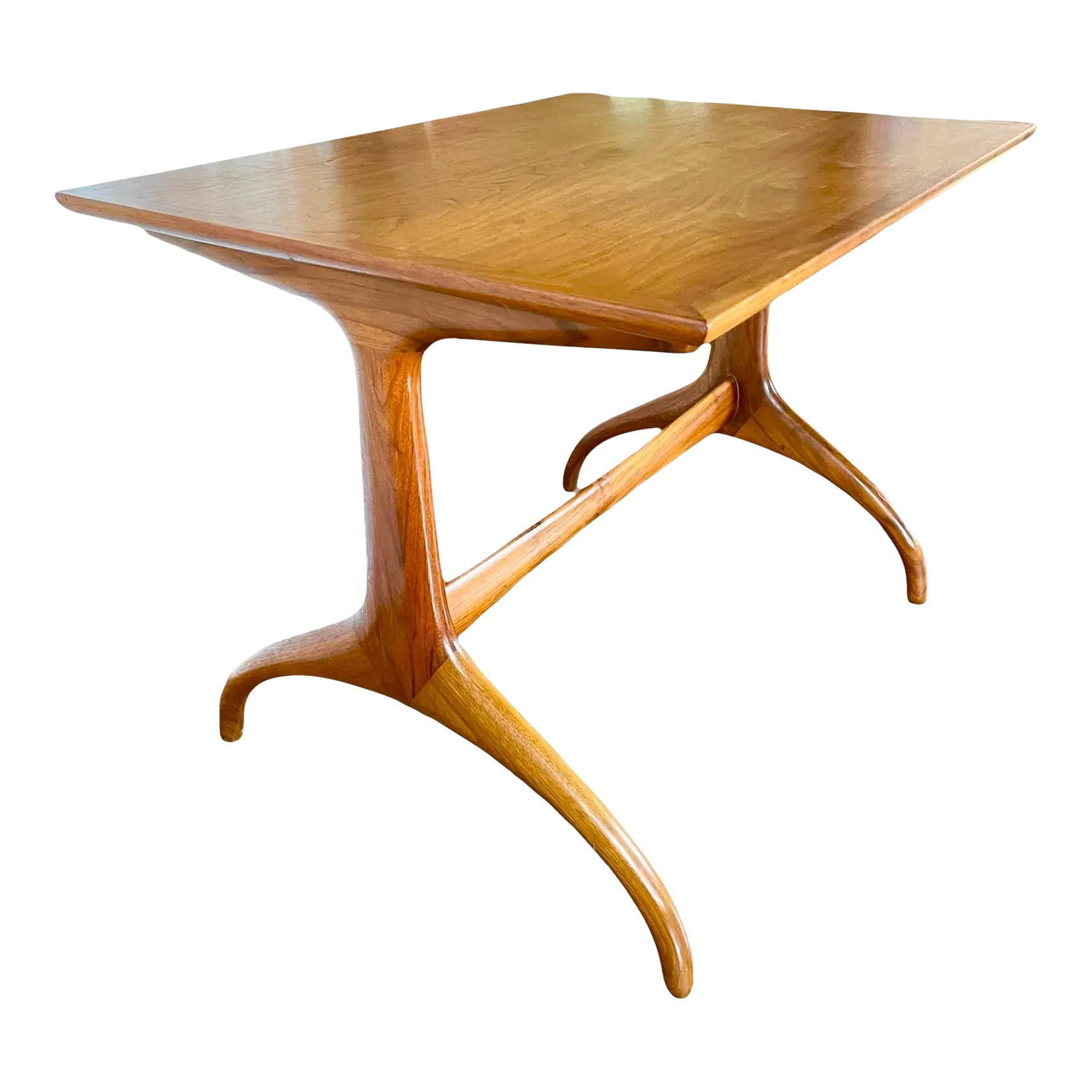 1950s Heritage Henredon Mid Century Modern Style Horn Leg Side Table ...