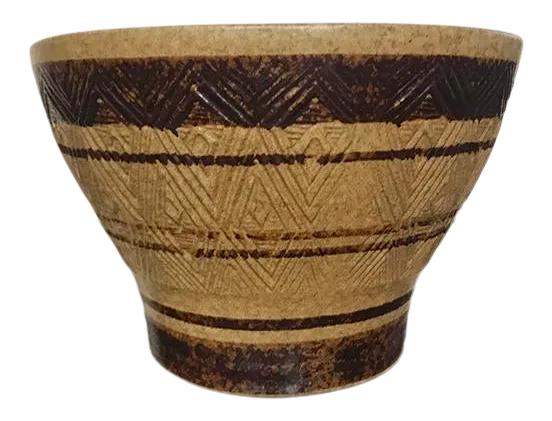 Mid-Century Modern Usa Pottery Bowl | Chairish