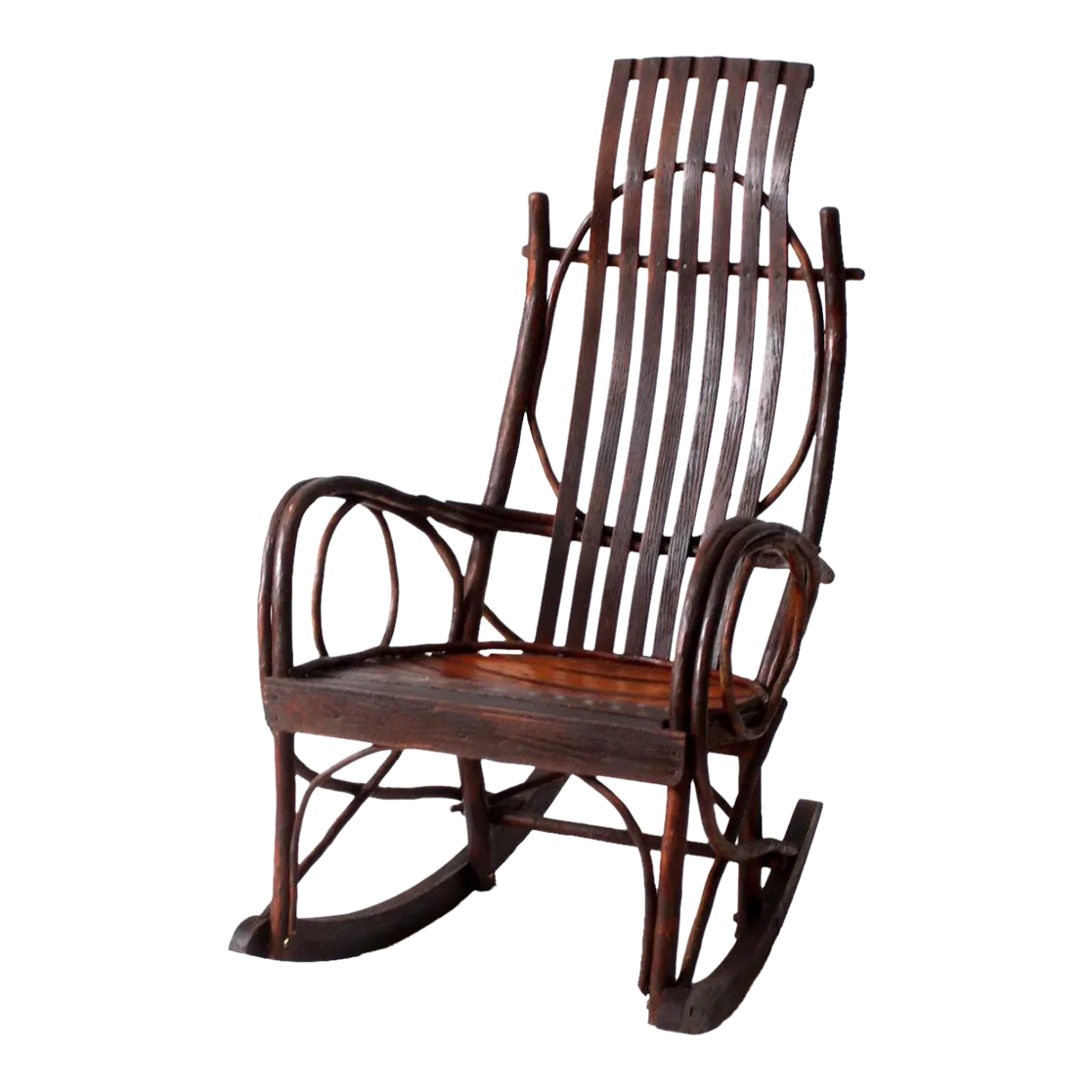 Vintage Amish Bentwood Rocking Chair | Chairish