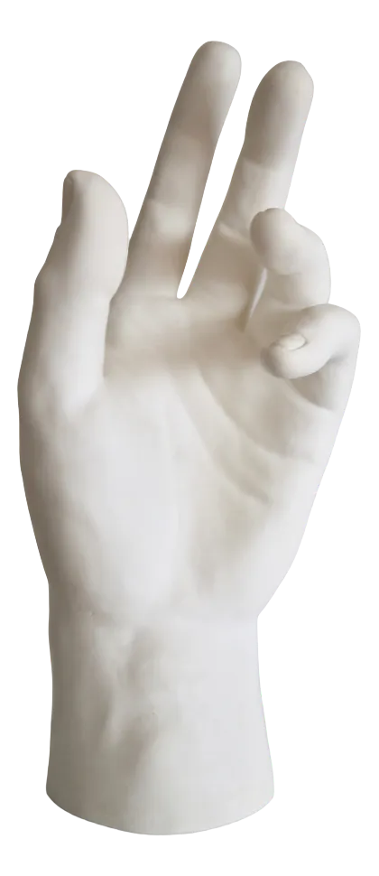 Large Plaster Hand, 1980s | Chairish