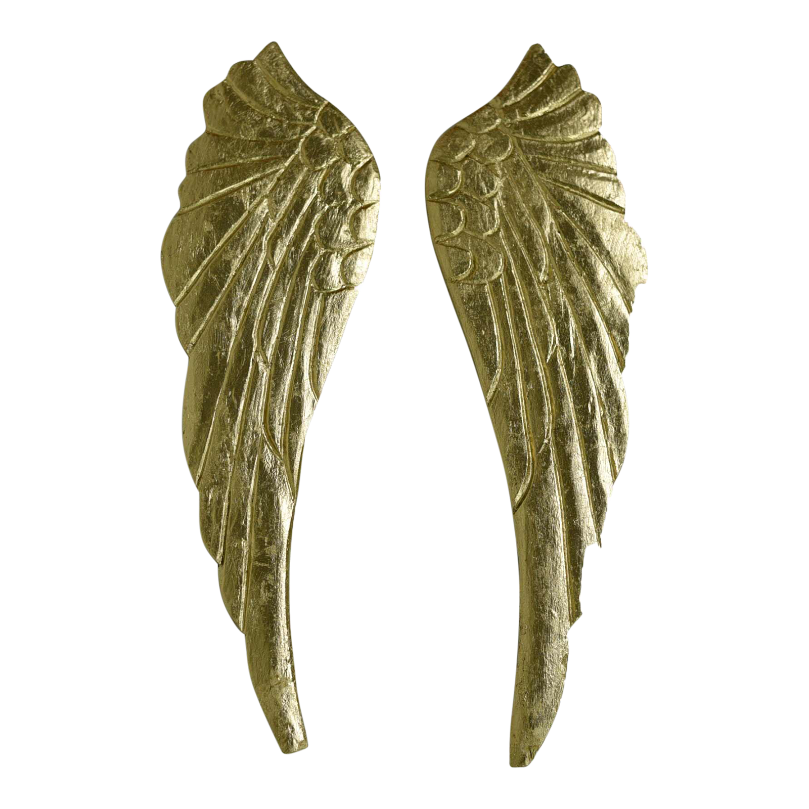 Vintage Carved Gilt Wood Angel Wings - a Pair | Chairish