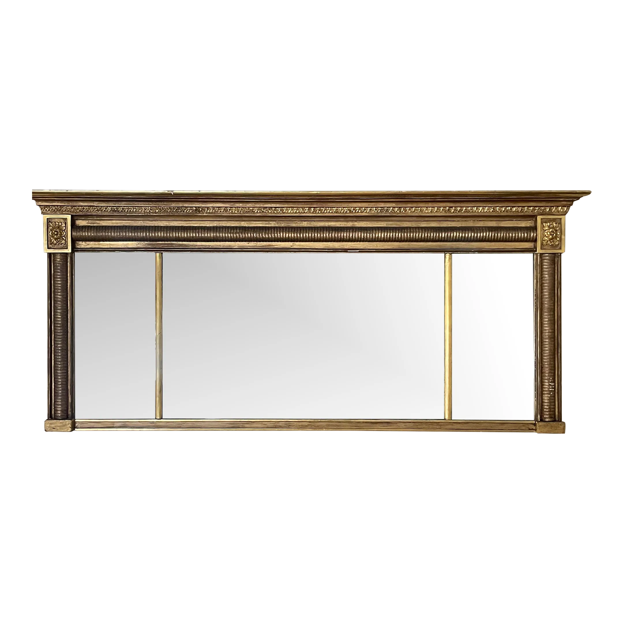 Vintage Gilded Rectangular Mirror | Chairish