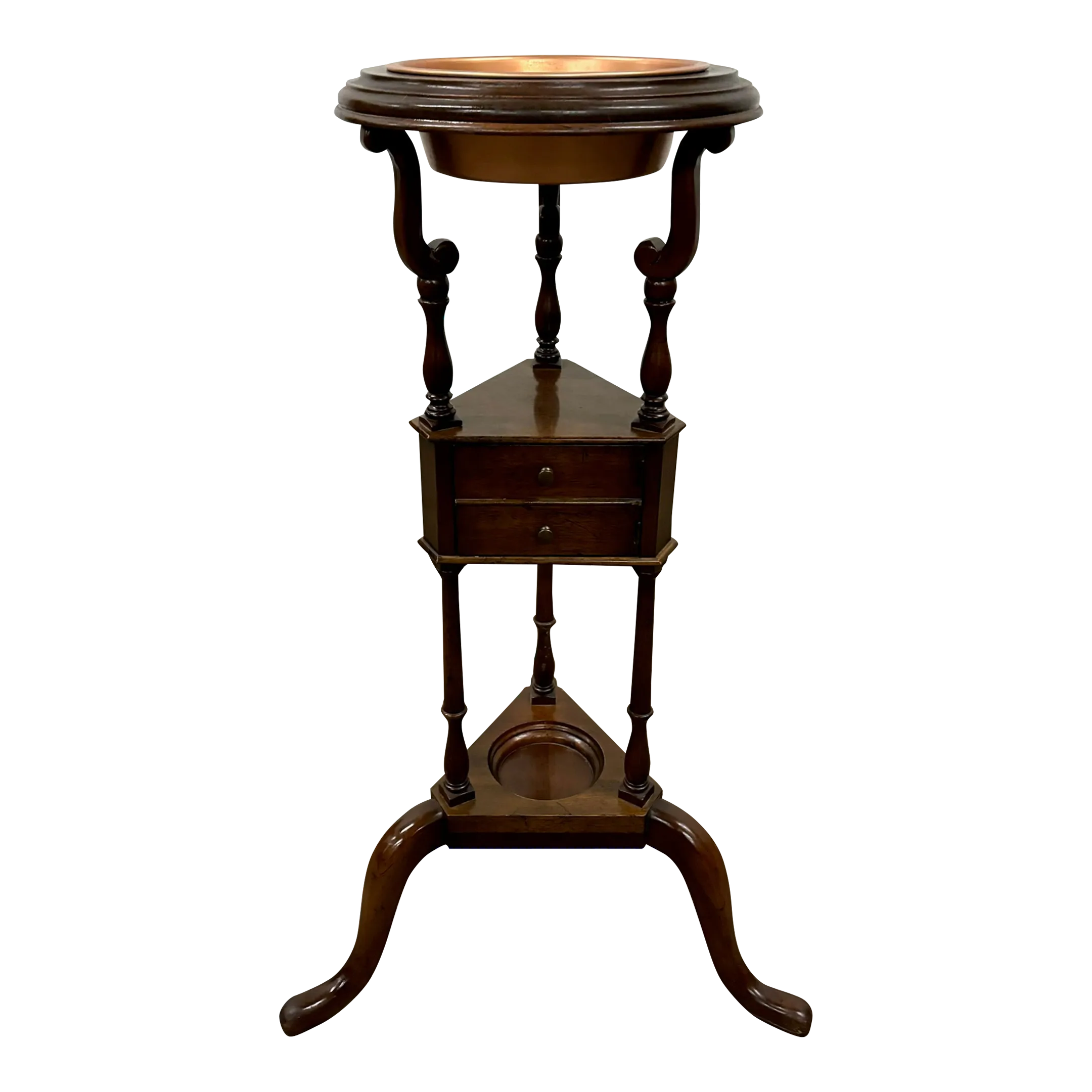 Vintage English Georgian Style Wig Stand | Chairish