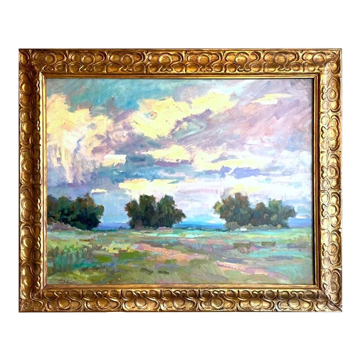 1980's California Plein Air Painting "Arroyo Seco Meadow" by Paul ...