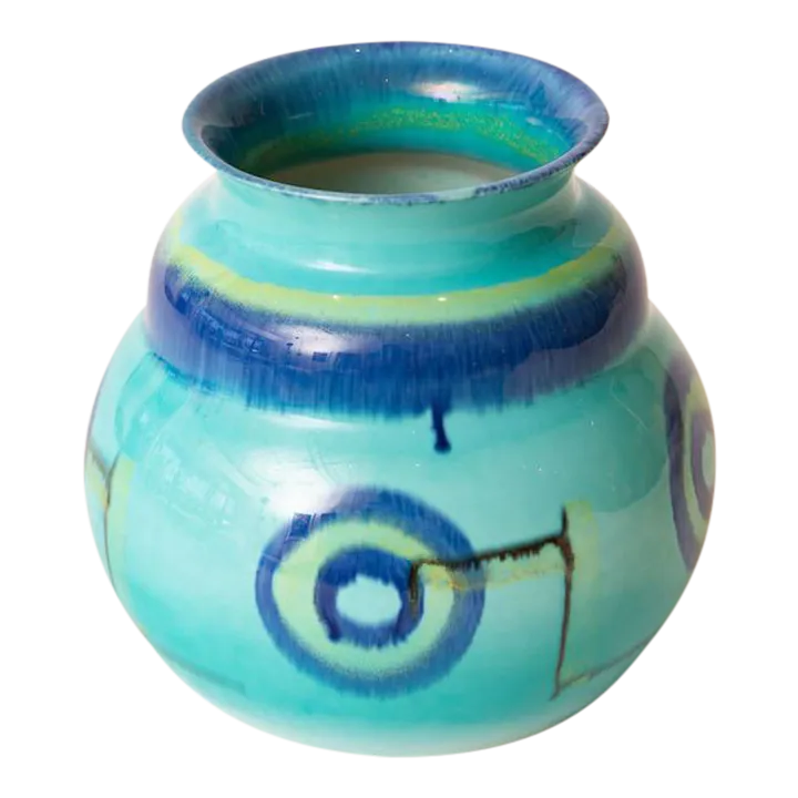 1930s Signed Grete Marks Art Deco Bauhaus Ceramic Bowl, Vessel or Vase ...