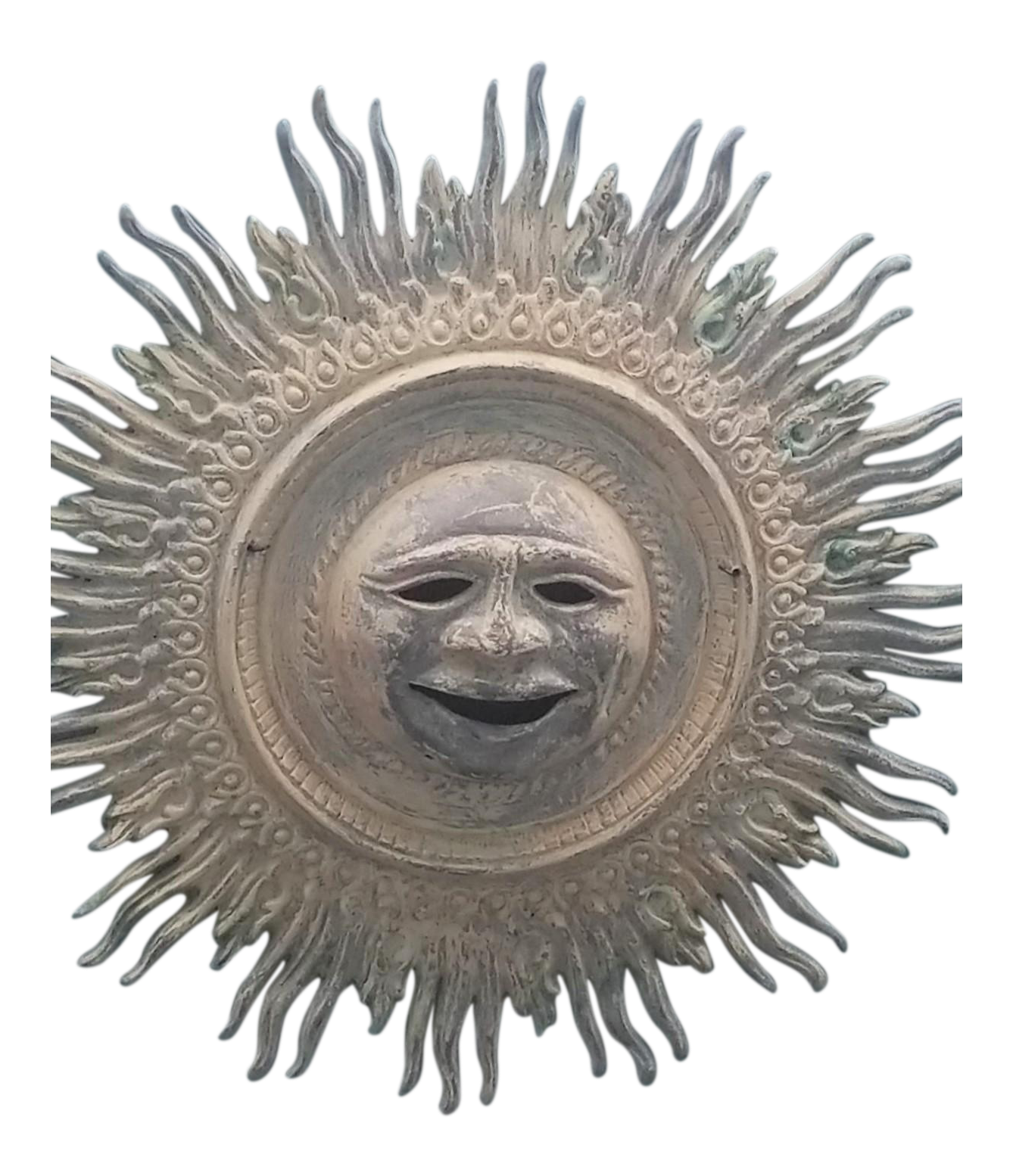 Bronze Sunburst Wall Sculpture | Chairish