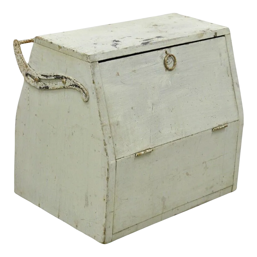 Early 20th Century Vintage Arts & Crafts Wooden Green Painted Shoe ...