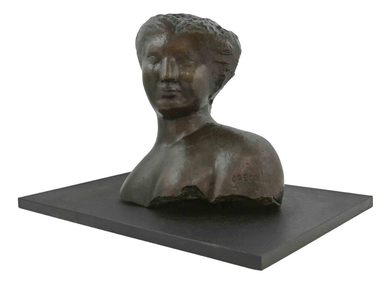 Emilio Greco, Bust of a Woman, Sculpture, Mid-20th Century | Chairish