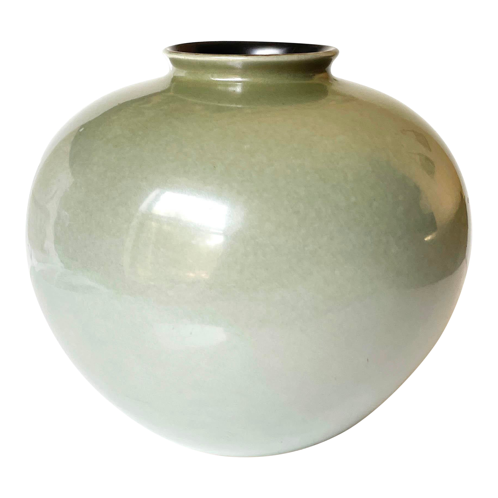 Royal Vienna Celadon Glaze Vase | Chairish