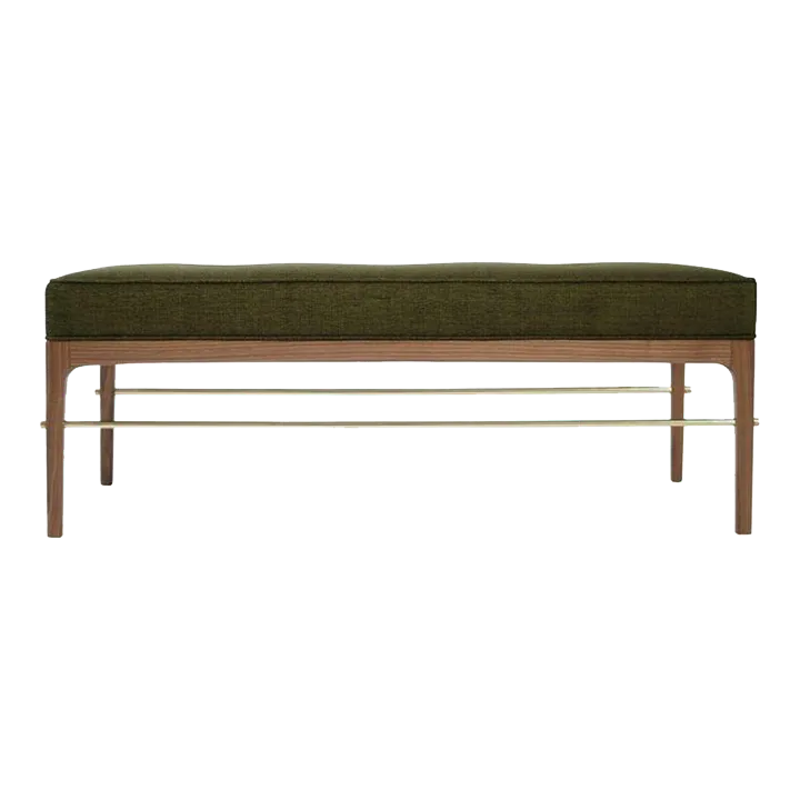 Linear Bench in Natural Walnut Series 48 by Stamford Modern | Chairish