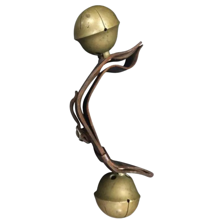 19th Century Brass Sleigh Bells for Reindeer | Chairish