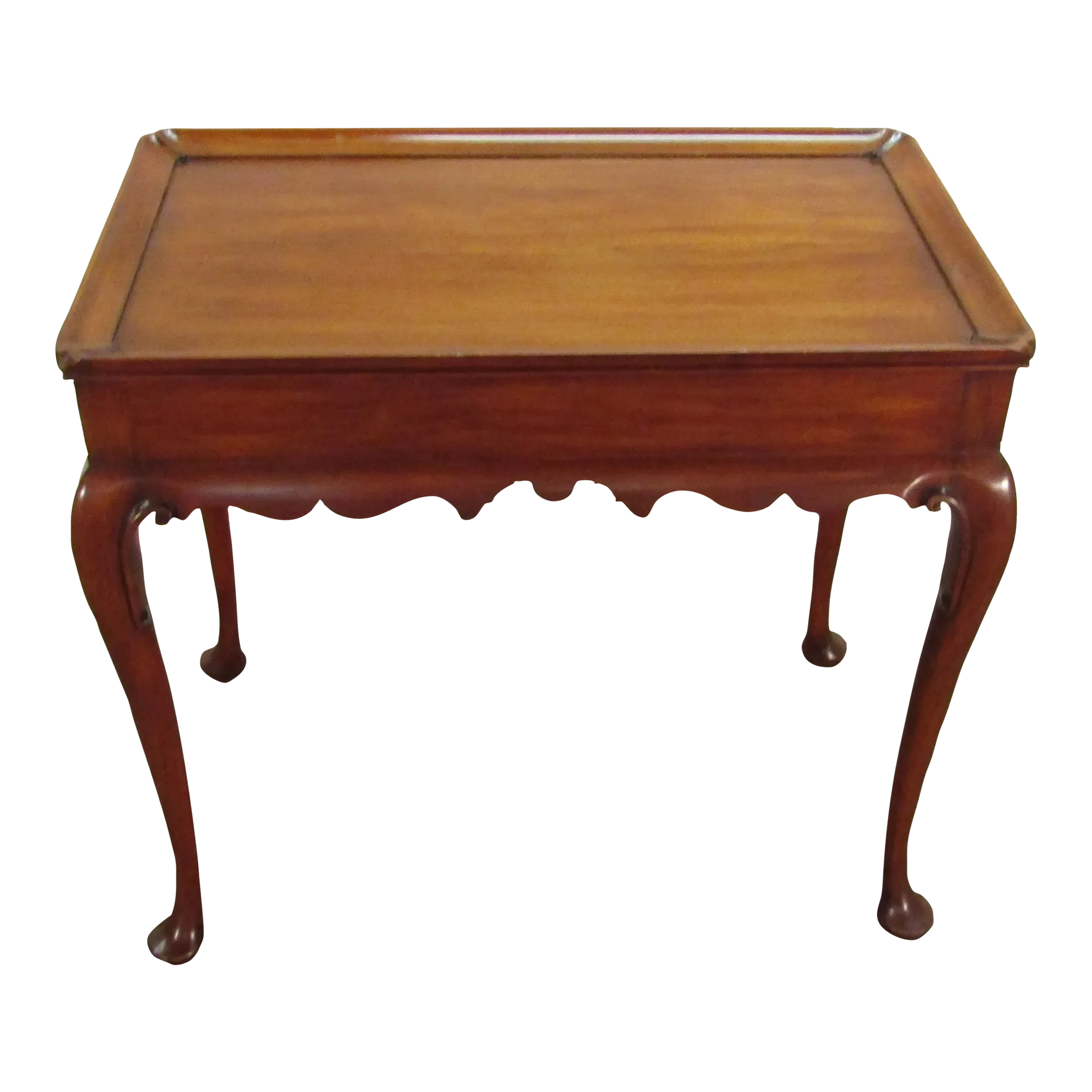 Henkel Harris Solid Cherry Queen Anne Tea Table | Chairish