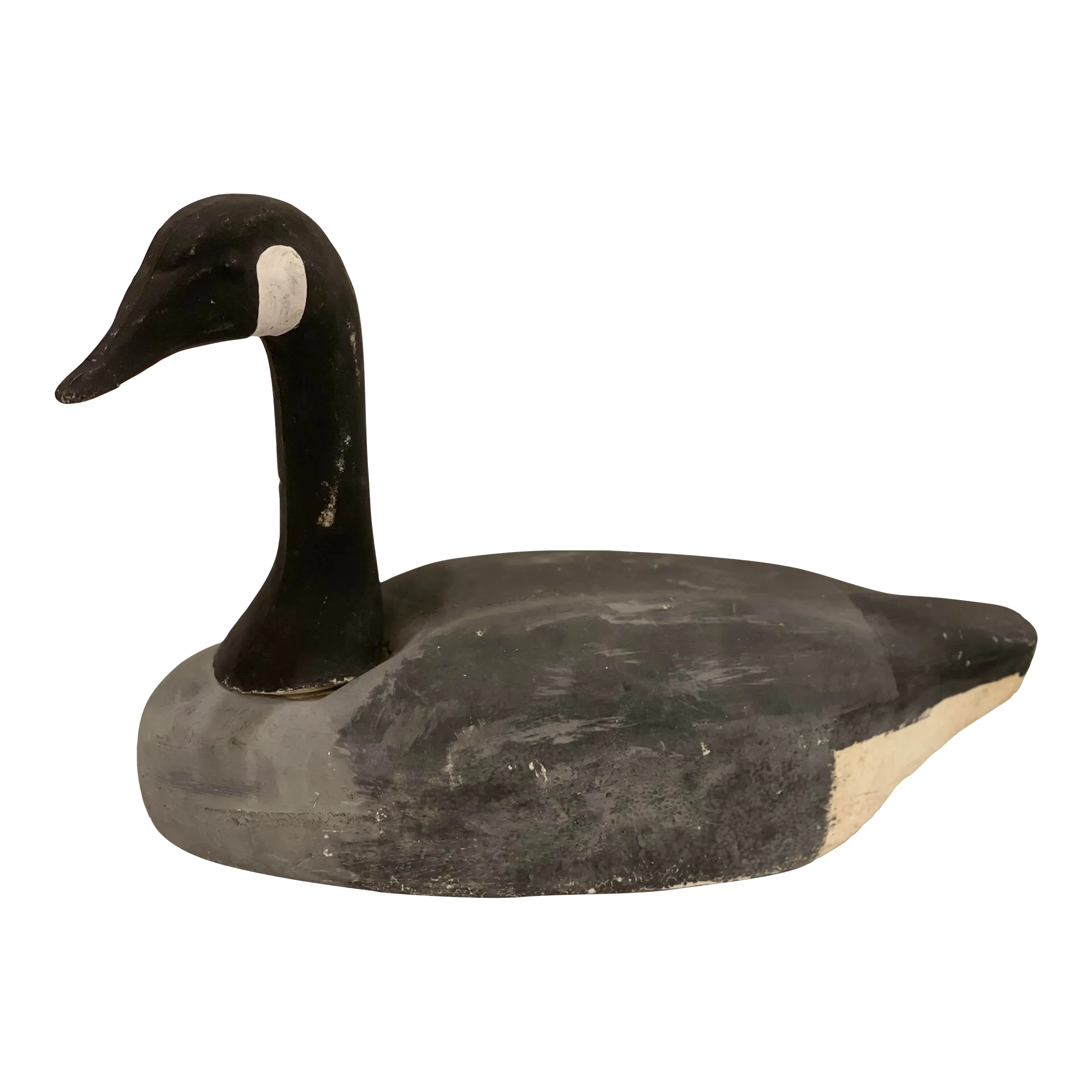 Vintage American Hand Painted Long Neck Goose Decoy | Chairish