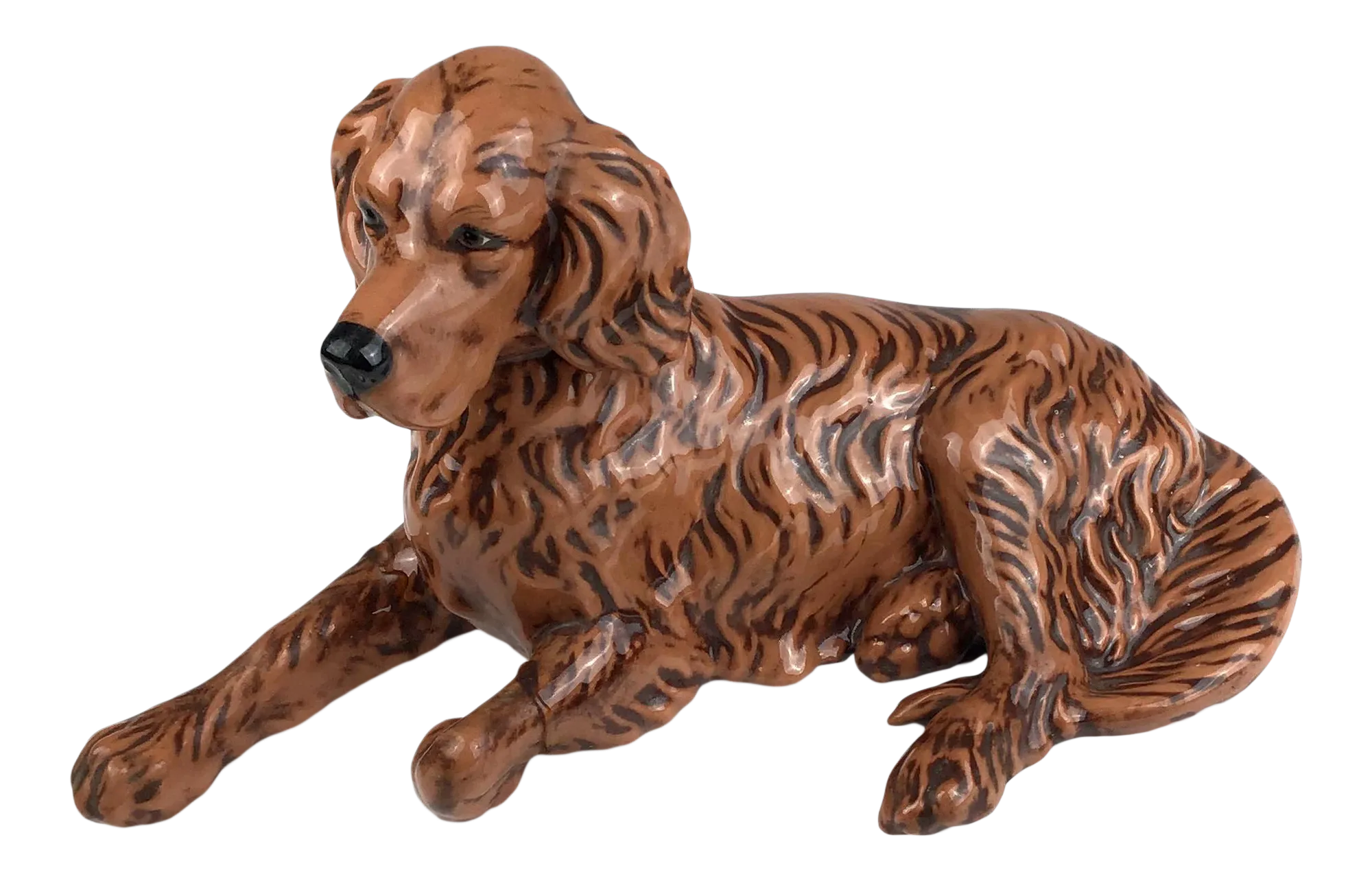 1950s Mid-Century Ceramic Irish Setter Figurine | Chairish