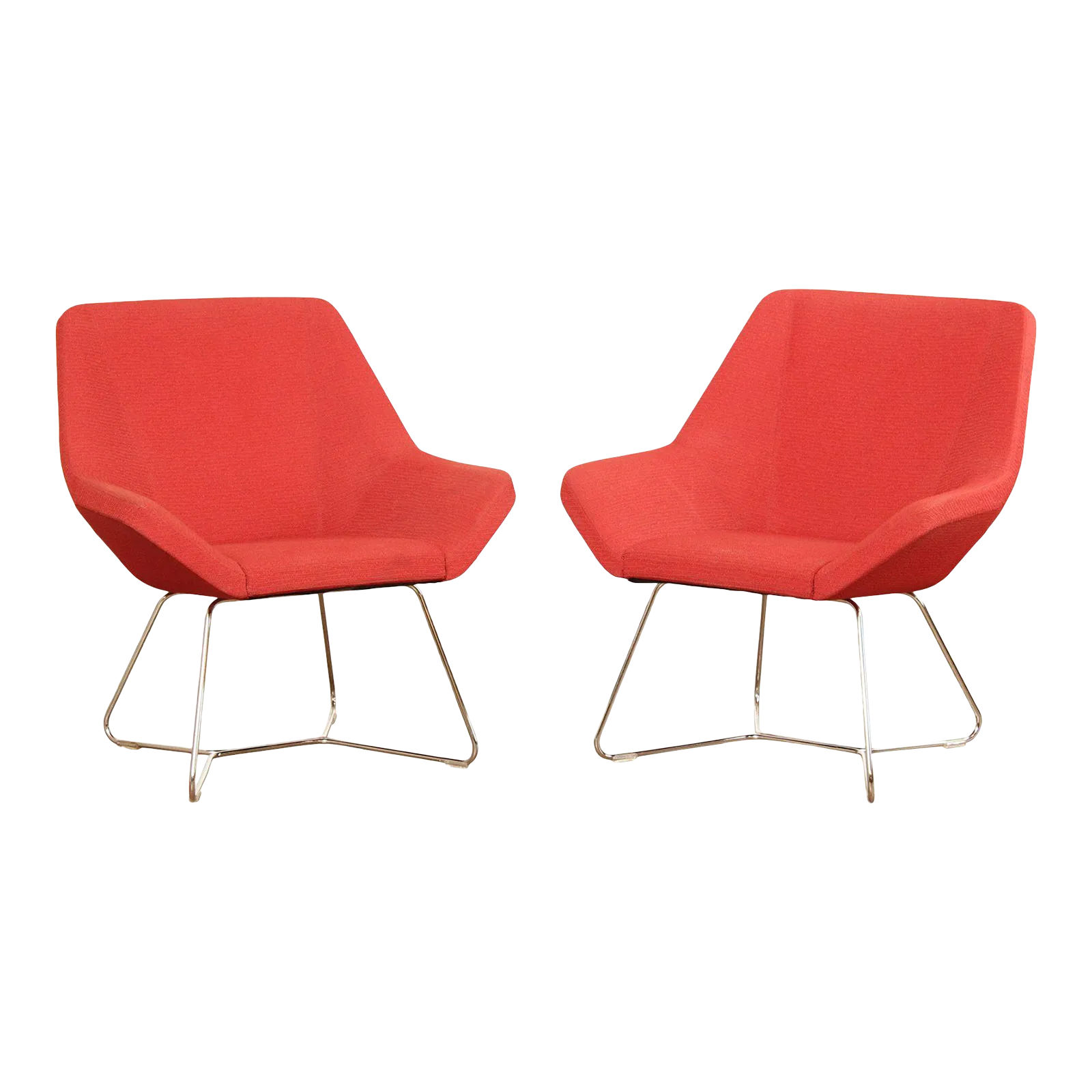 2010s Keilhauer Mid-Century Modern Style 'Cahoots' Lounge Chairs - A ...