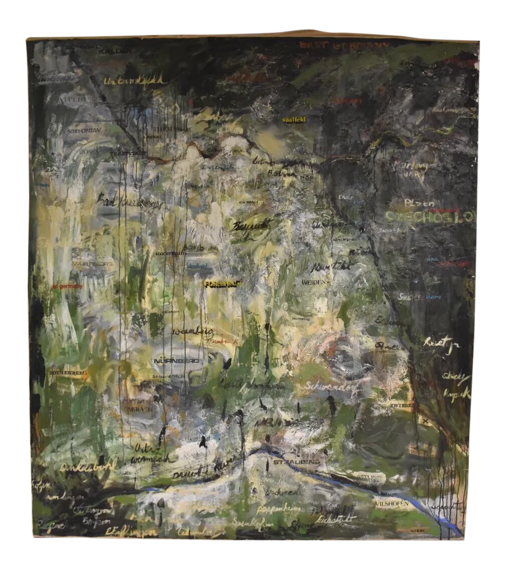 Impressionist Topographic German Painting | Chairish