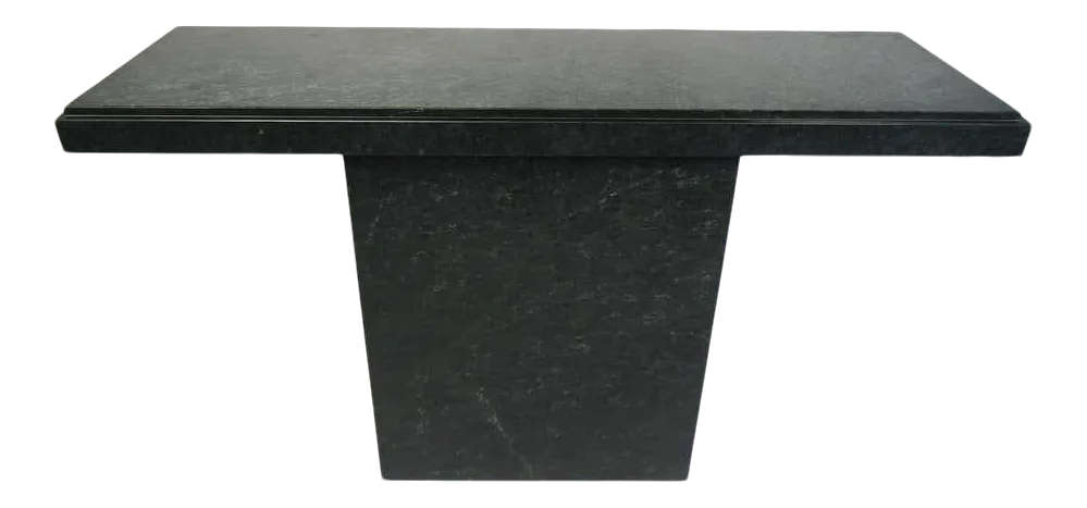 Modern Stone Hall Table | Chairish