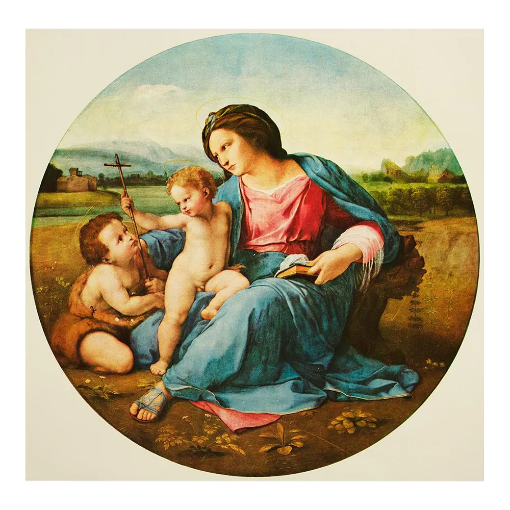 1950s After Raphael "The Alba Madonna", Vintage Full-Color Print | Chairish