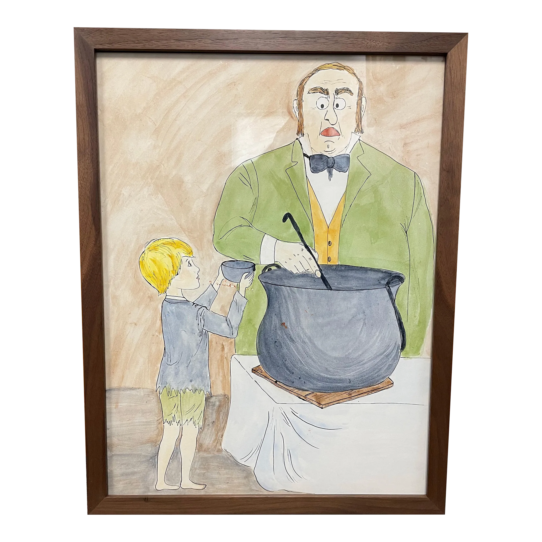 Illustration of Oliver Twist | Chairish