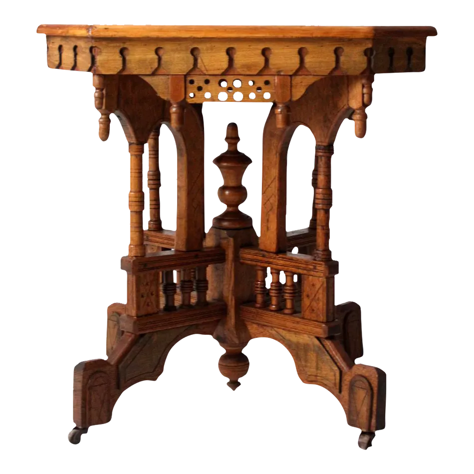 Antique Victorian Parlor Table | Chairish