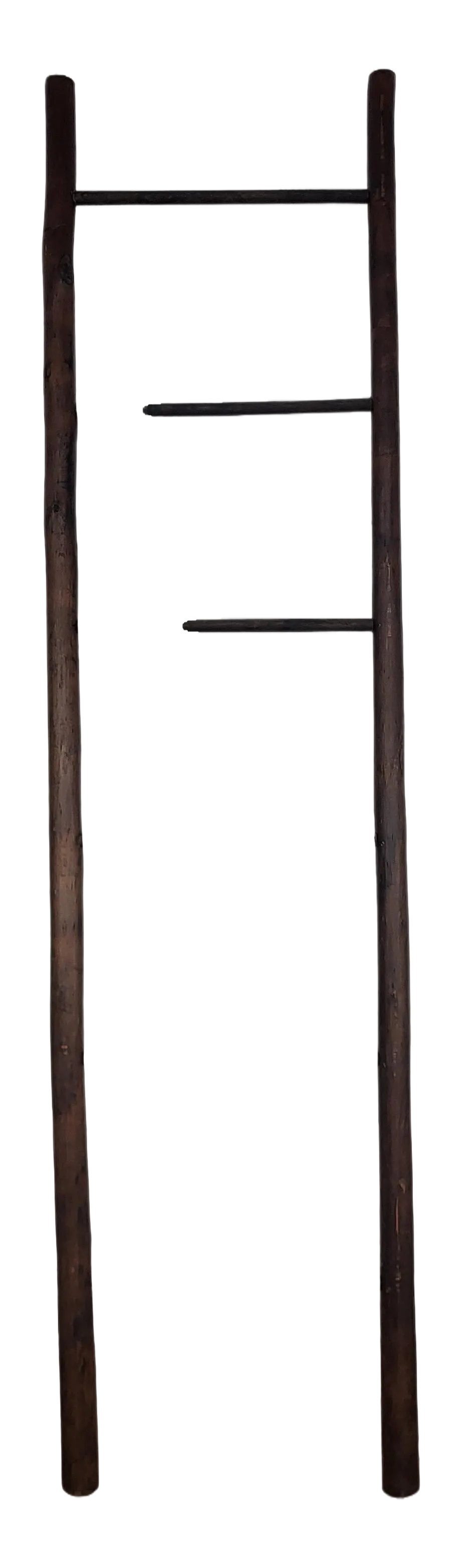 Vintage Italian Rustic Wooden Ladder Stair Step, 1980s | Chairish