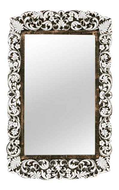 Rectangular Hand Cut Mirror | Chairish