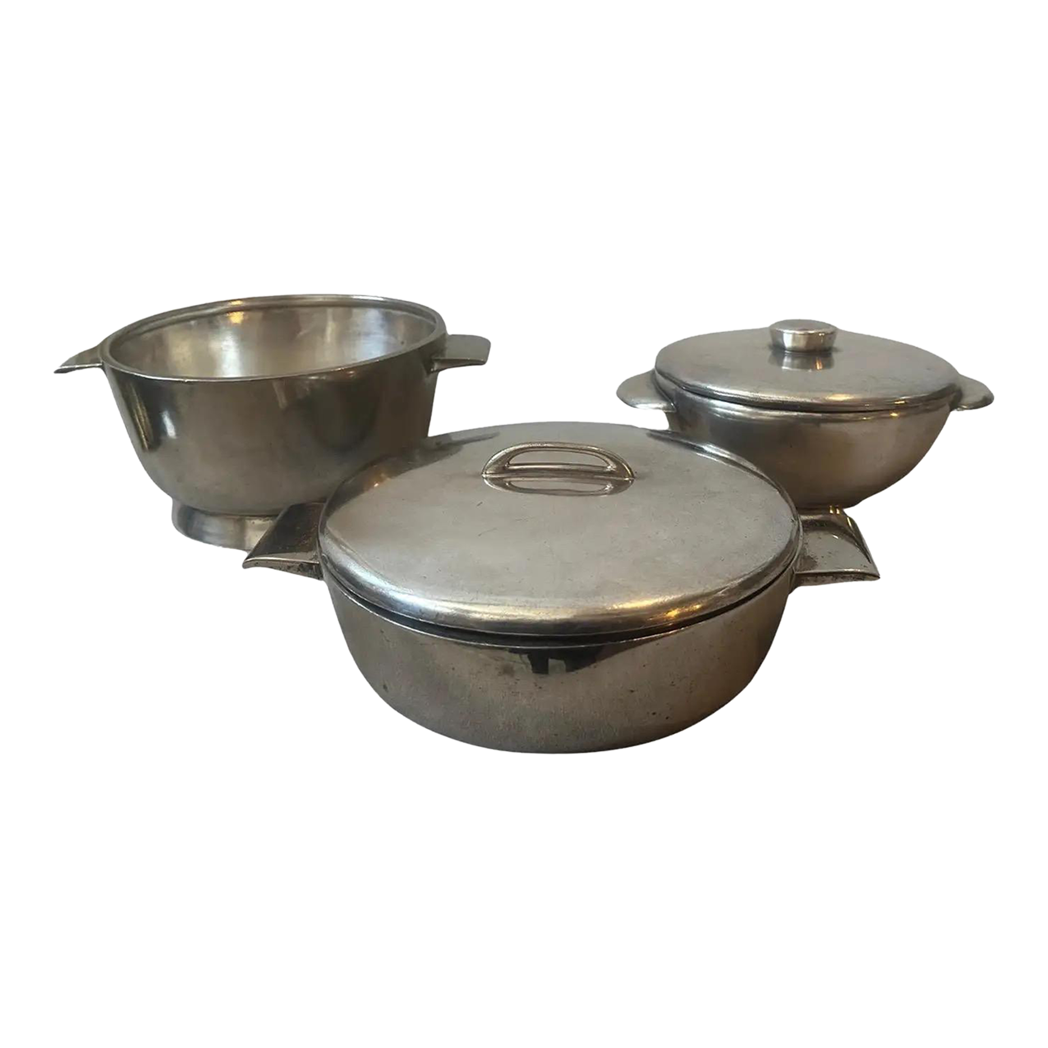 Three 1950s Alpaca Serving Bowls Designed by Gio Ponti for Fratelli Calderoni | Chairish