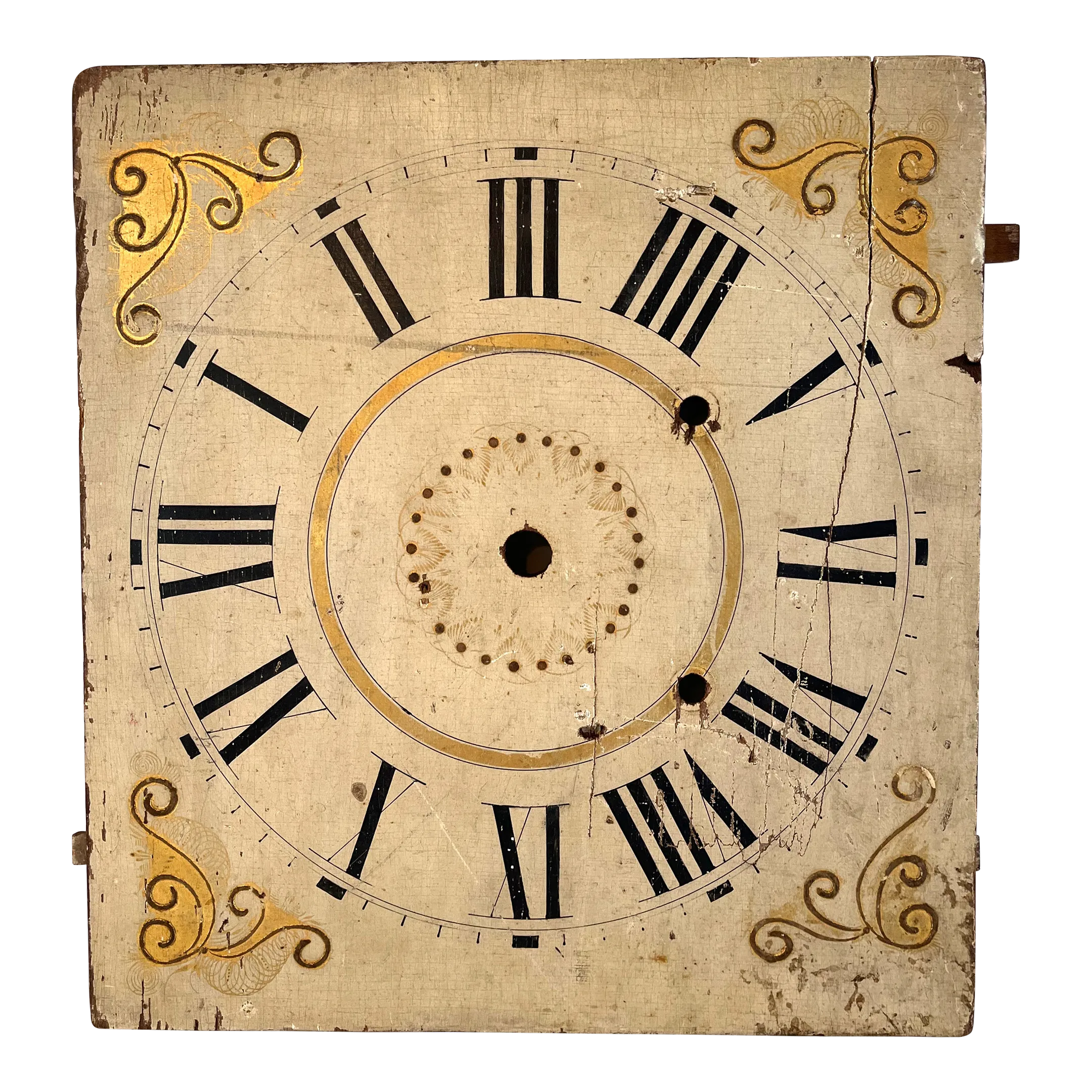 19th Cent. Wood Clock Face | Chairish