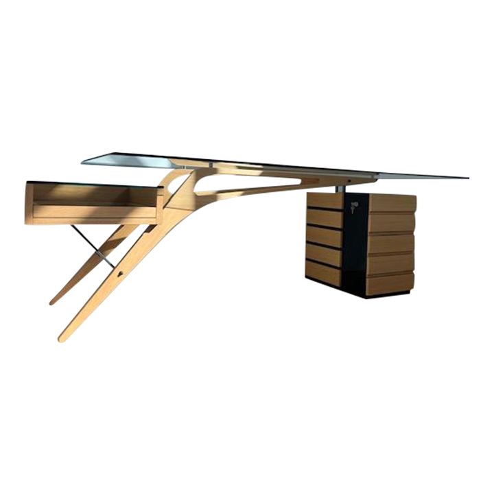 Cavour Desk by Carlo Mollino for Zanotta | Chairish
