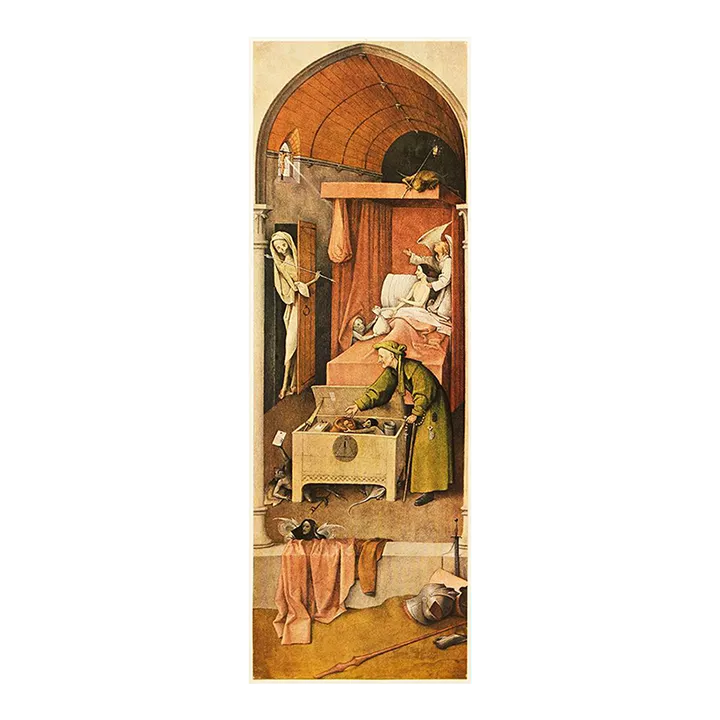 1956 After Bosch "Death and the Miser", Vinatge Full-Color Print | Chairish