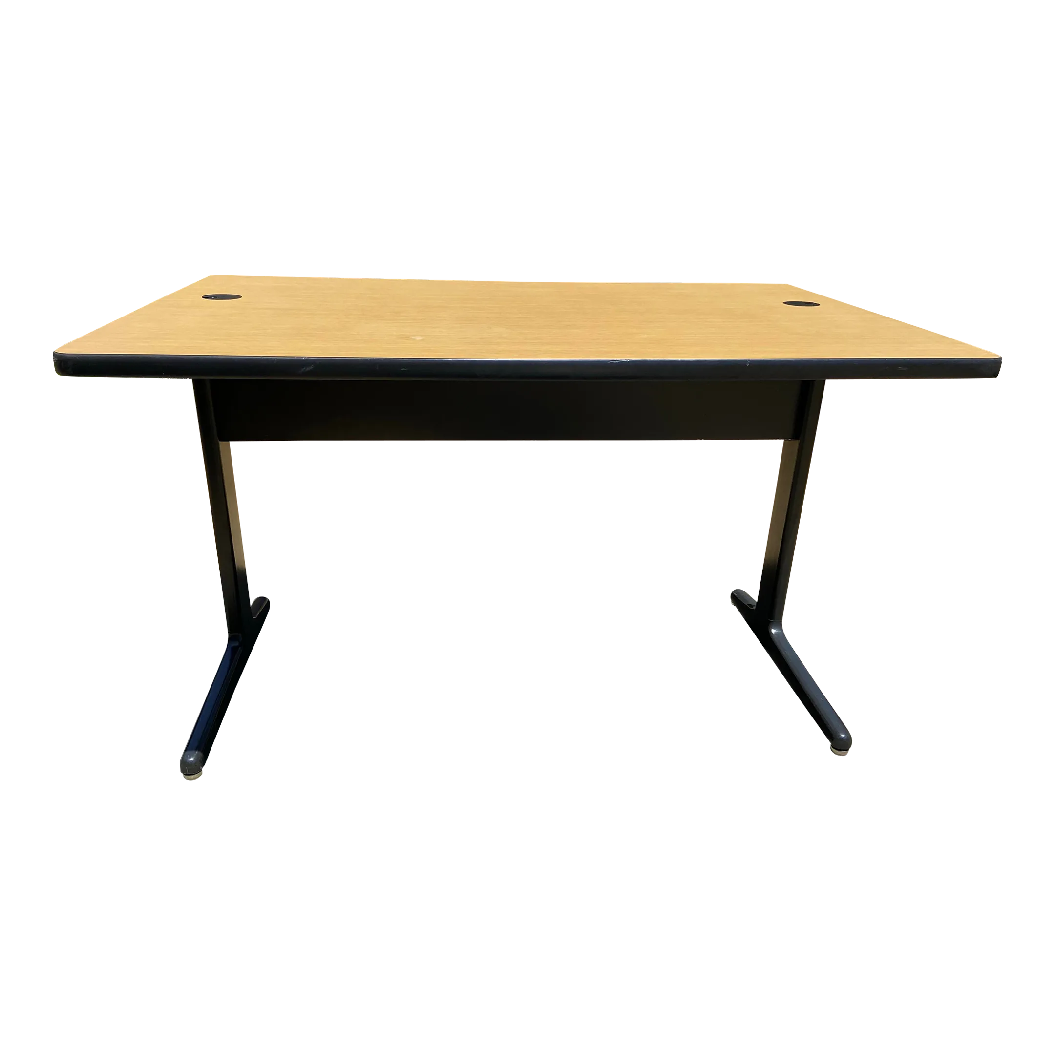 1980s Vintage Mid Century Modern Herman Miller Office Desk | Chairish