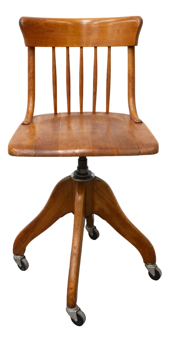 Industrial Swivel Laboratory Chair, 1940s | Chairish