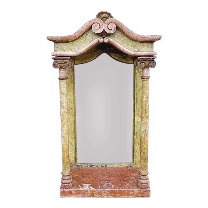 Italian Painted Pine Niche | Chairish
