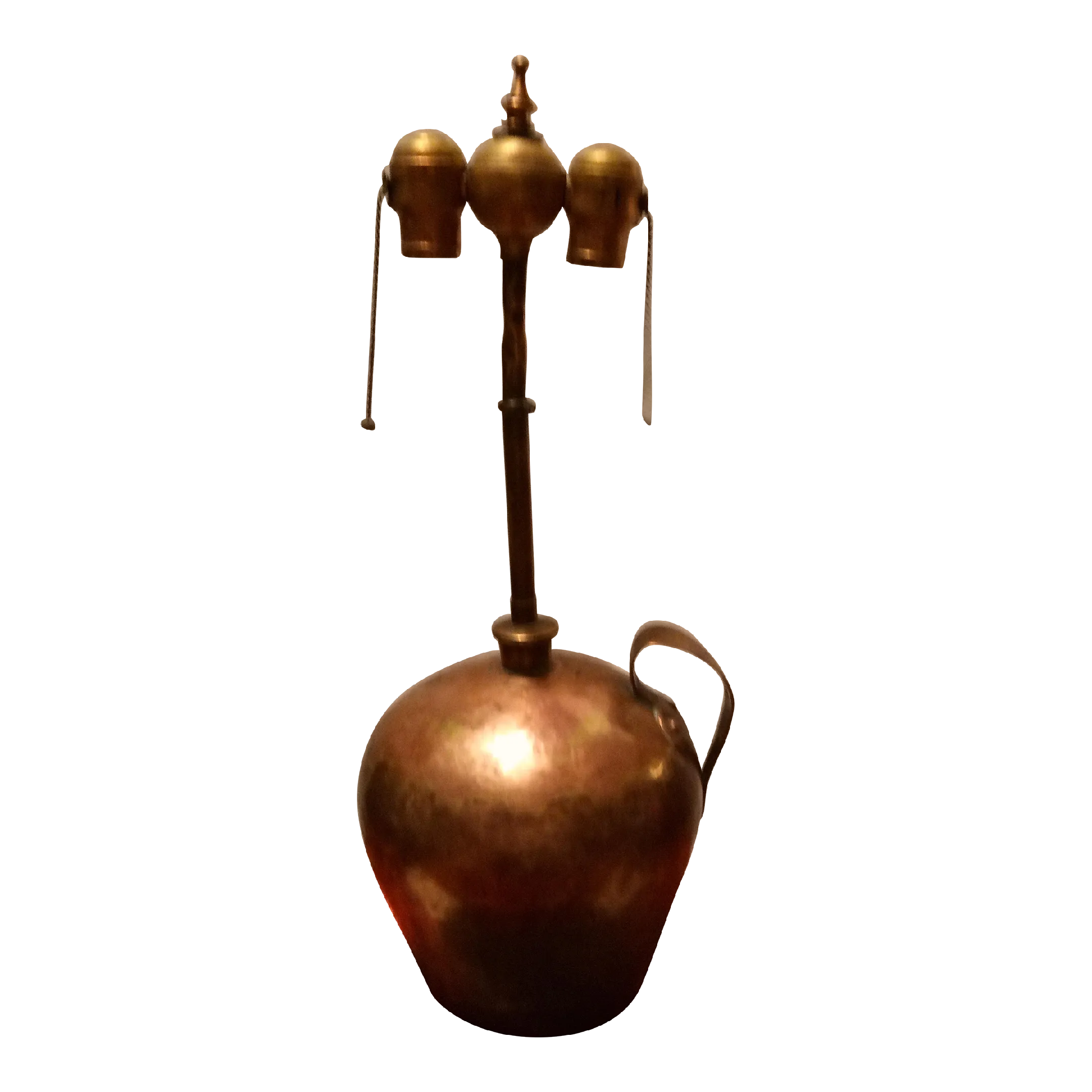 1950's Hill Billy Sheik Copper / Brass Custom Lamp | Chairish