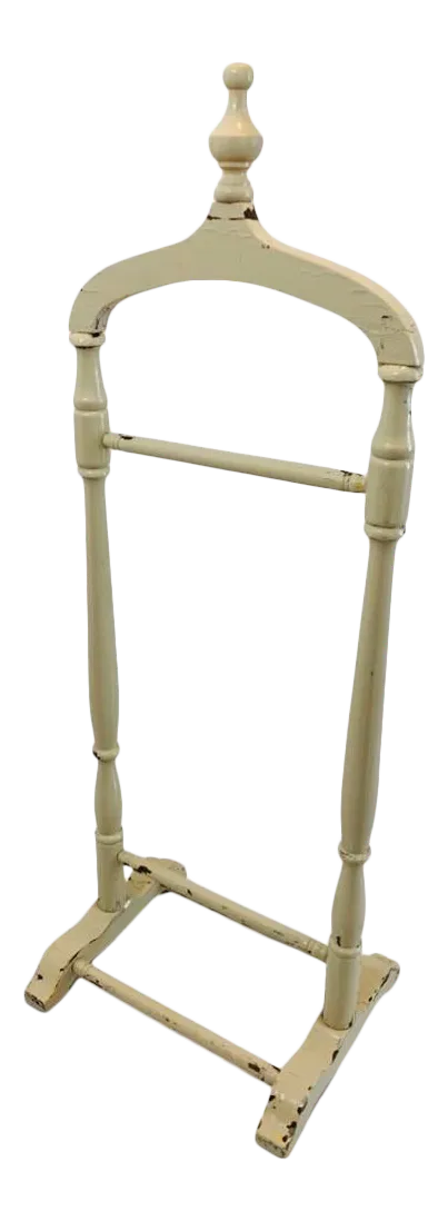 Antique English Victorian Gentleman’s Valet Butler Rack With Hat Holder ...