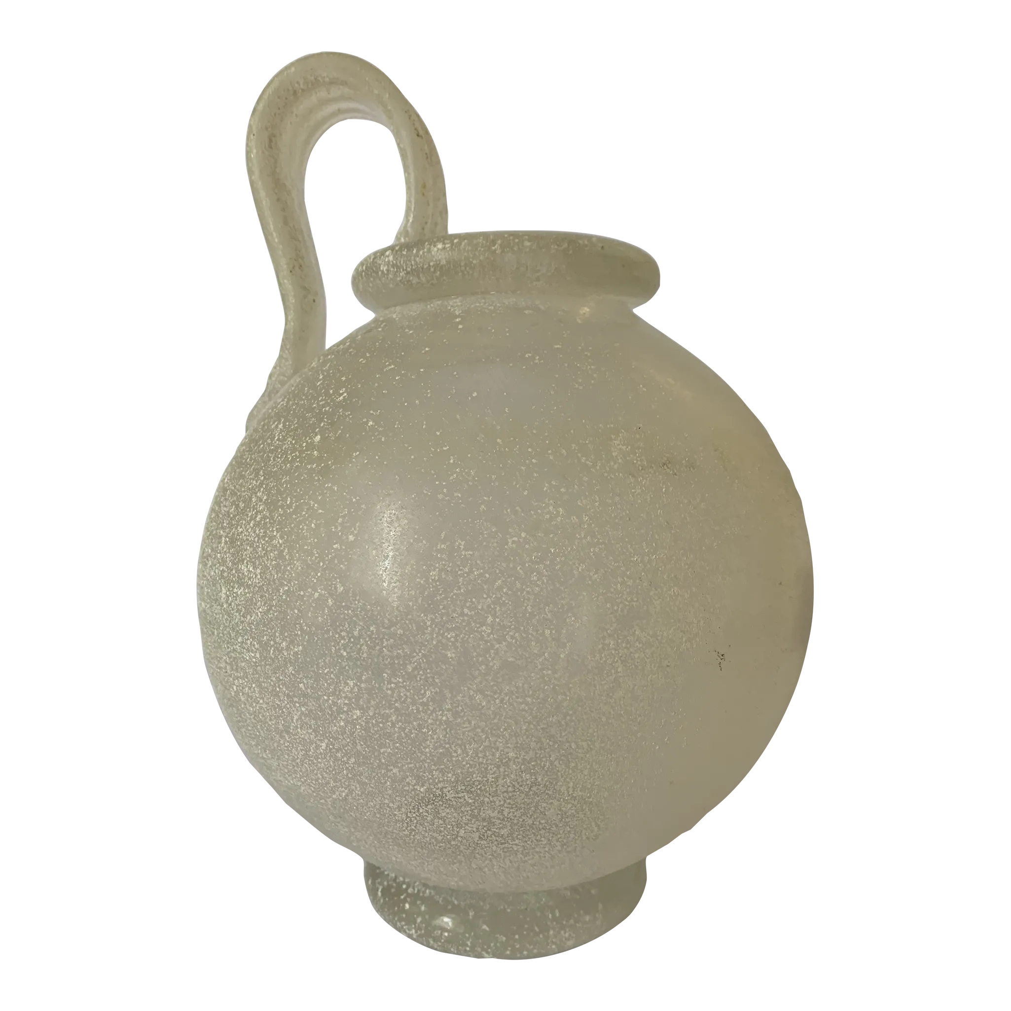 1990s Murano Scavo Glass Vase, Styled After Ancient Roman Vessel | Chairish