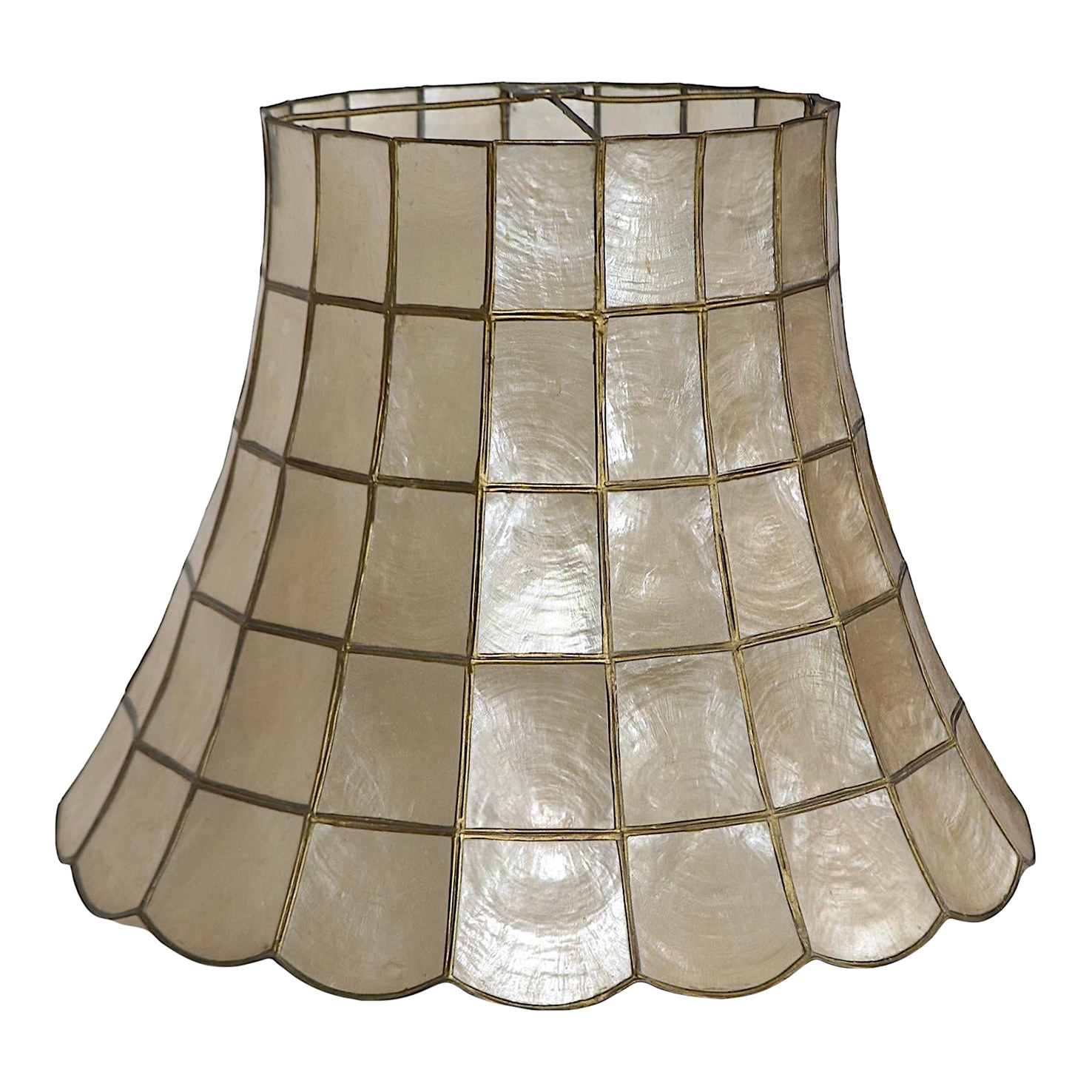Vintage Capiz Shell Lamp Shade | Chairish