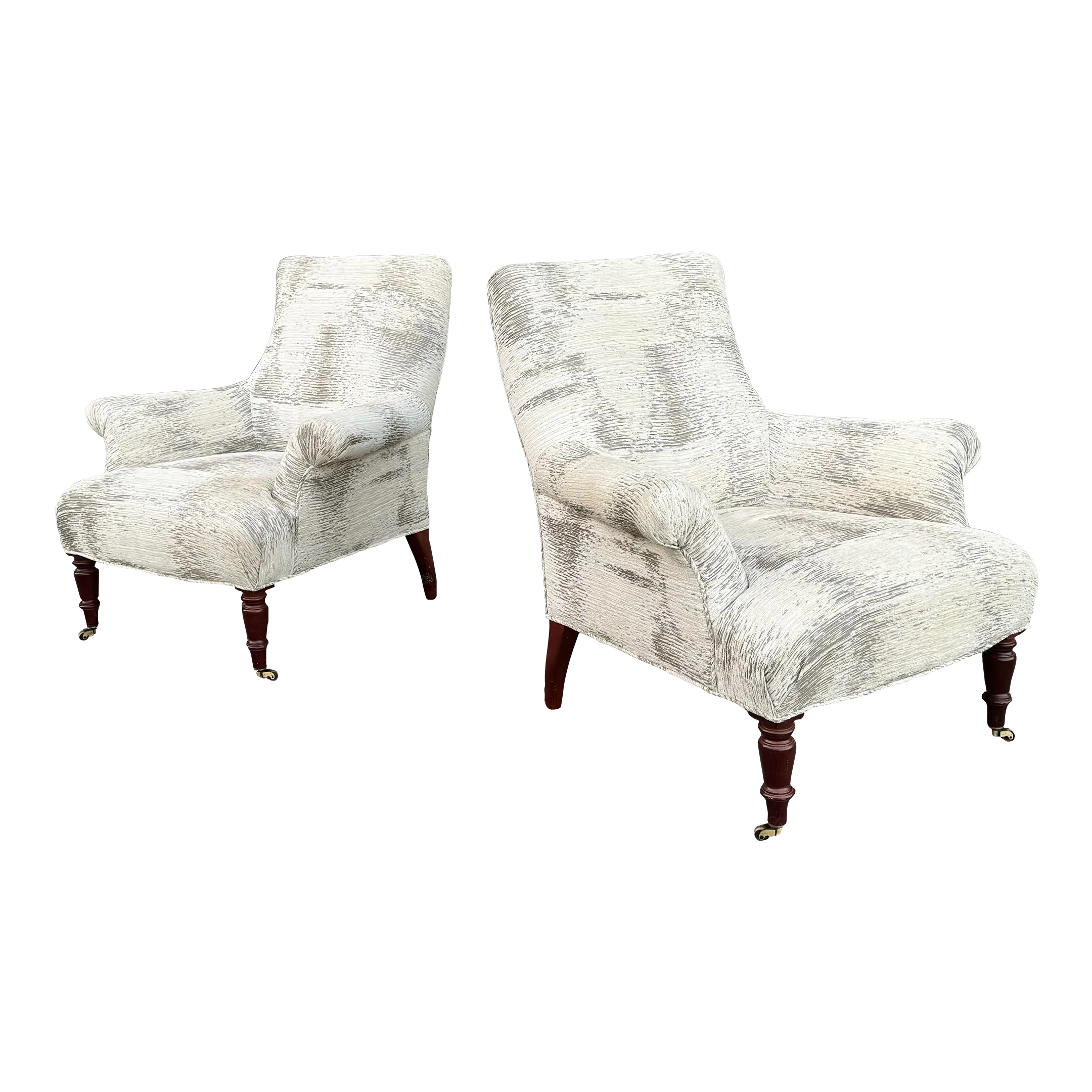 George Smith Christopher Style Chairs- a Pair | Chairish