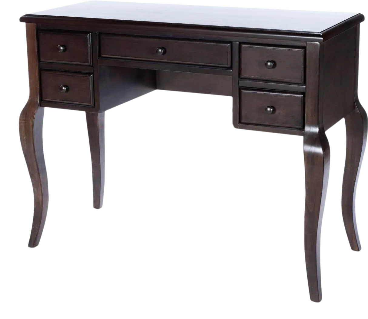 Cabriole Legs Coffee Distressed Desk | Chairish