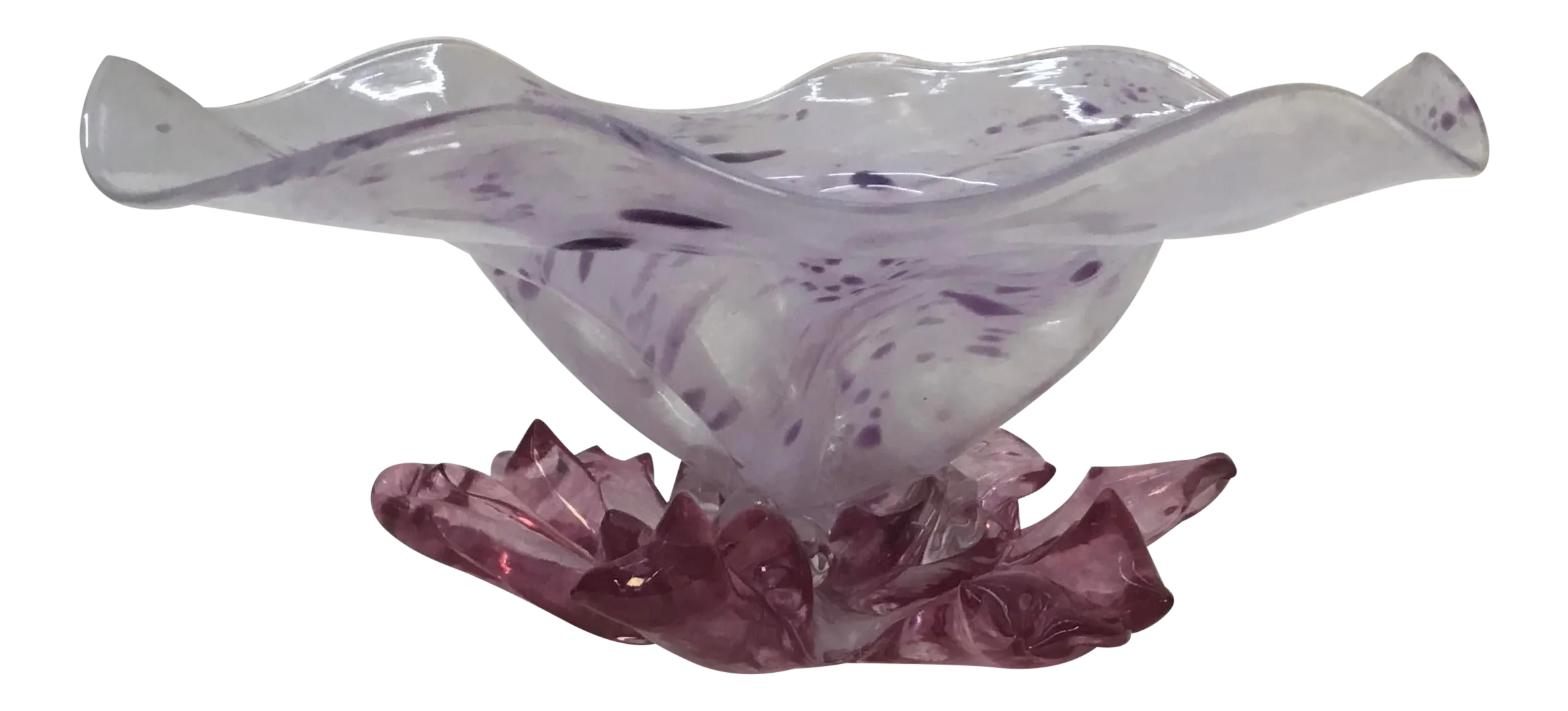 1990s Murano Glass Free Form Bowl | Chairish