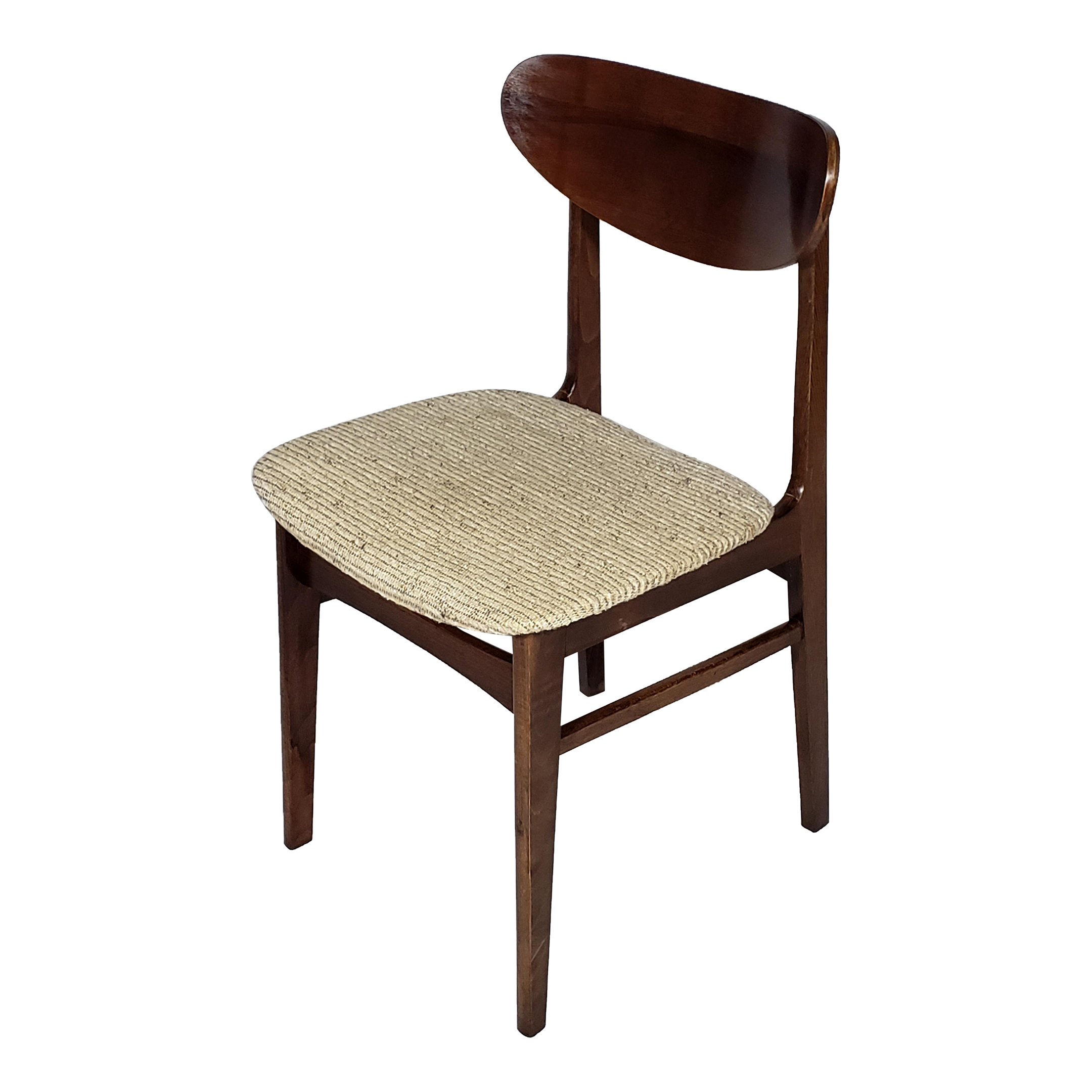 1950s Vintage Original Danish Mid-Century Modern Wood Frame Chair ...
