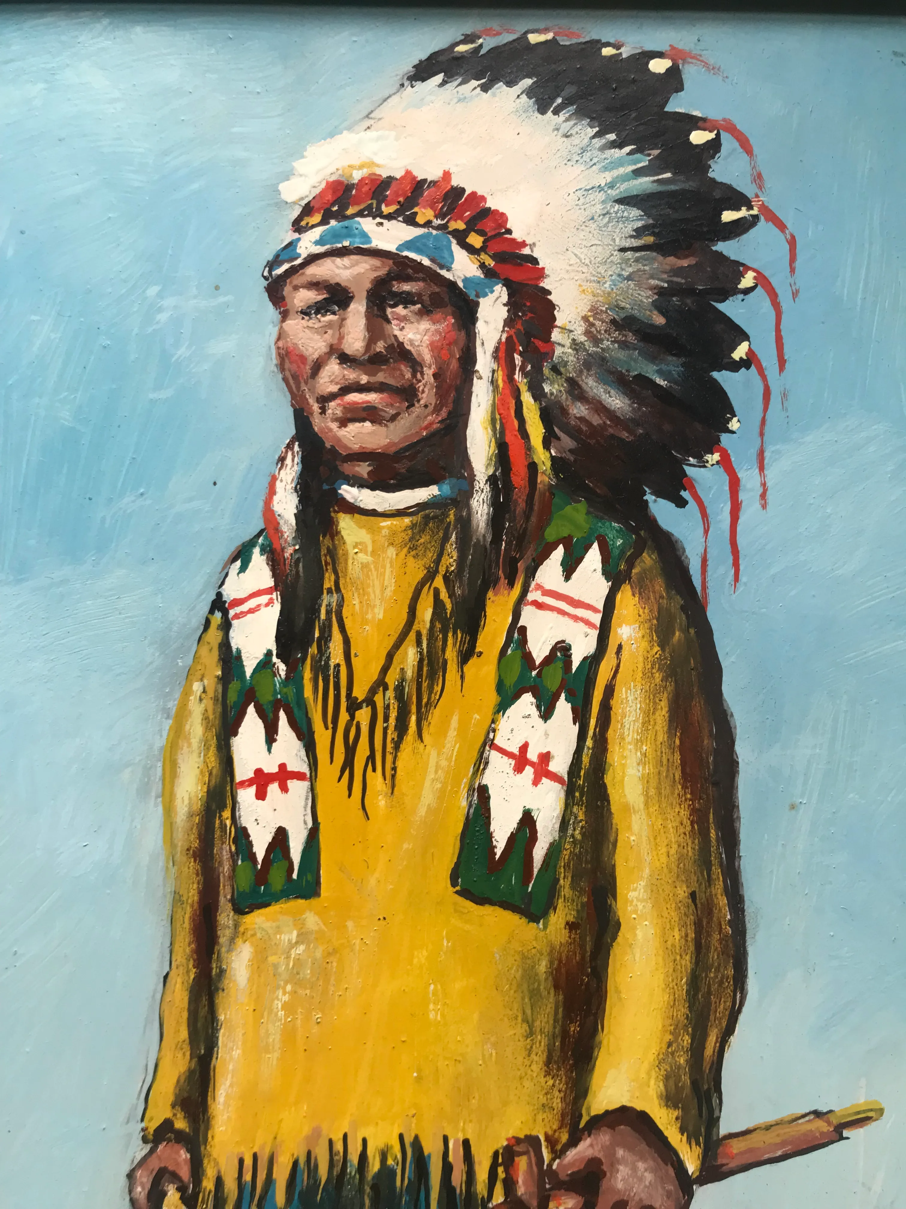 Old Native American Paintings Native American Oil Painting YouTube