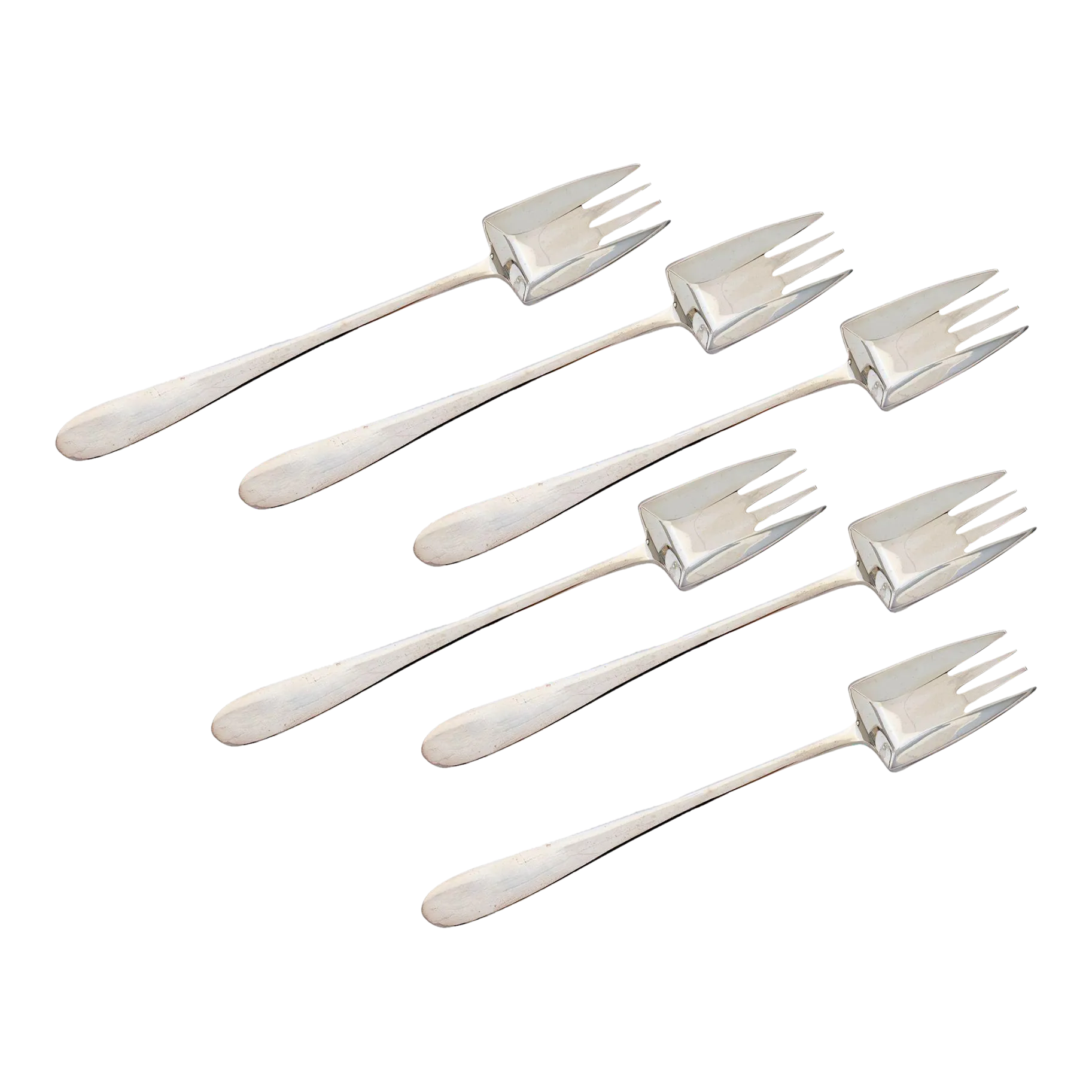 English Elkington Art Deco Forks | Chairish