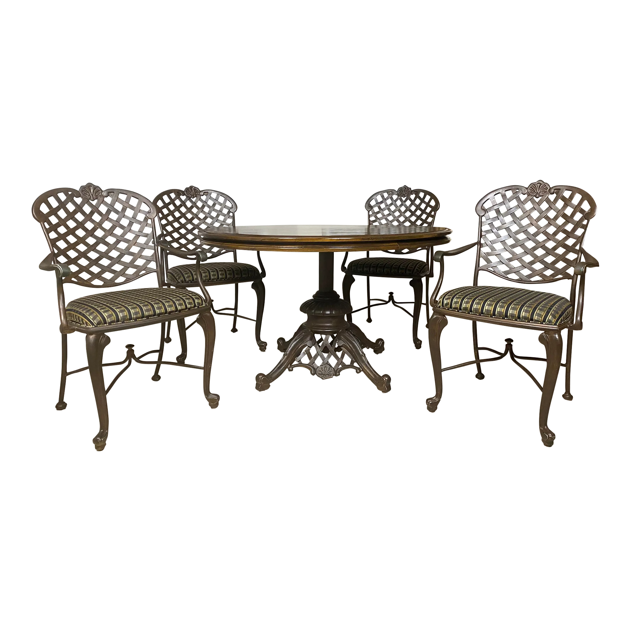 Late 20th Century Kessler Industries Hand-Crafted Solid Wood & Iron ...